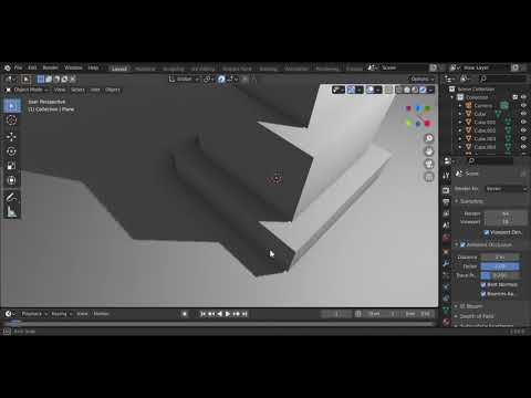 Ep 12 Realistic Contact Shadows in Rendered Mode using Ambient Occlusion in Blender 2 91