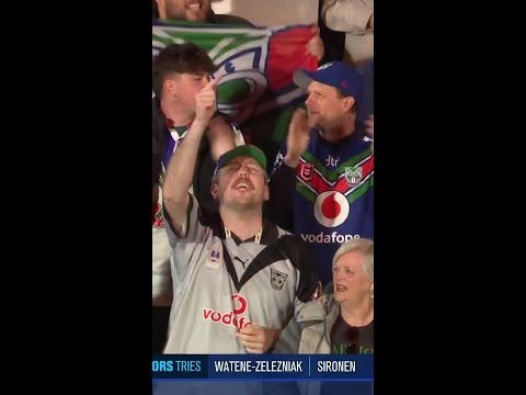 The Warriors fans belt out the team song at fulltime! #nrl #shorts