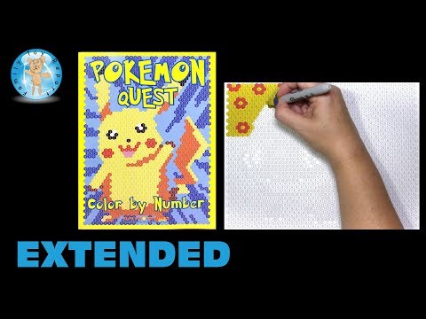 Bulbasaur Pokemon Quest Color by Number Coloring Book Speed Color Extended --- Family Toy Report