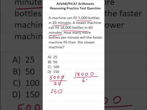 ASVAB/PiCAT Arithmetic Reasoning Practice Test Q: Rates #acetheasvab with #grammarhero #afqt