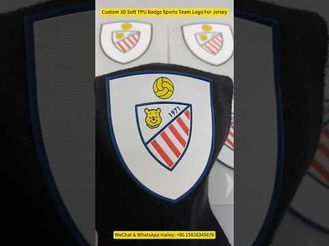 Custom 3D Soft TPU Badge Sports Team Logo for Jersey #logo #badge #Jersey #shield #patch
