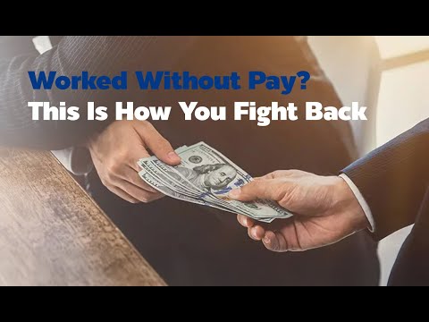 Working Without Pay? Watch This Now