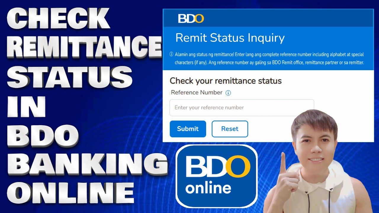 How To Check Remittance Status in BDO Online | BDO Remit Status Inquiry