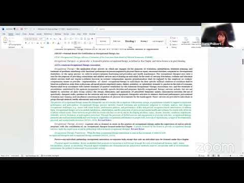 Occupational Therapy Advisory Committee