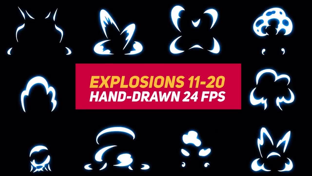 Liquid Elements Explosions 11-20 Motion Graphics