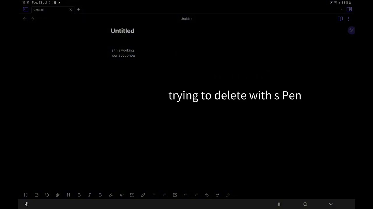 Obsidian is utterly broken on tables when using a pen - Help - Obsidian Forum