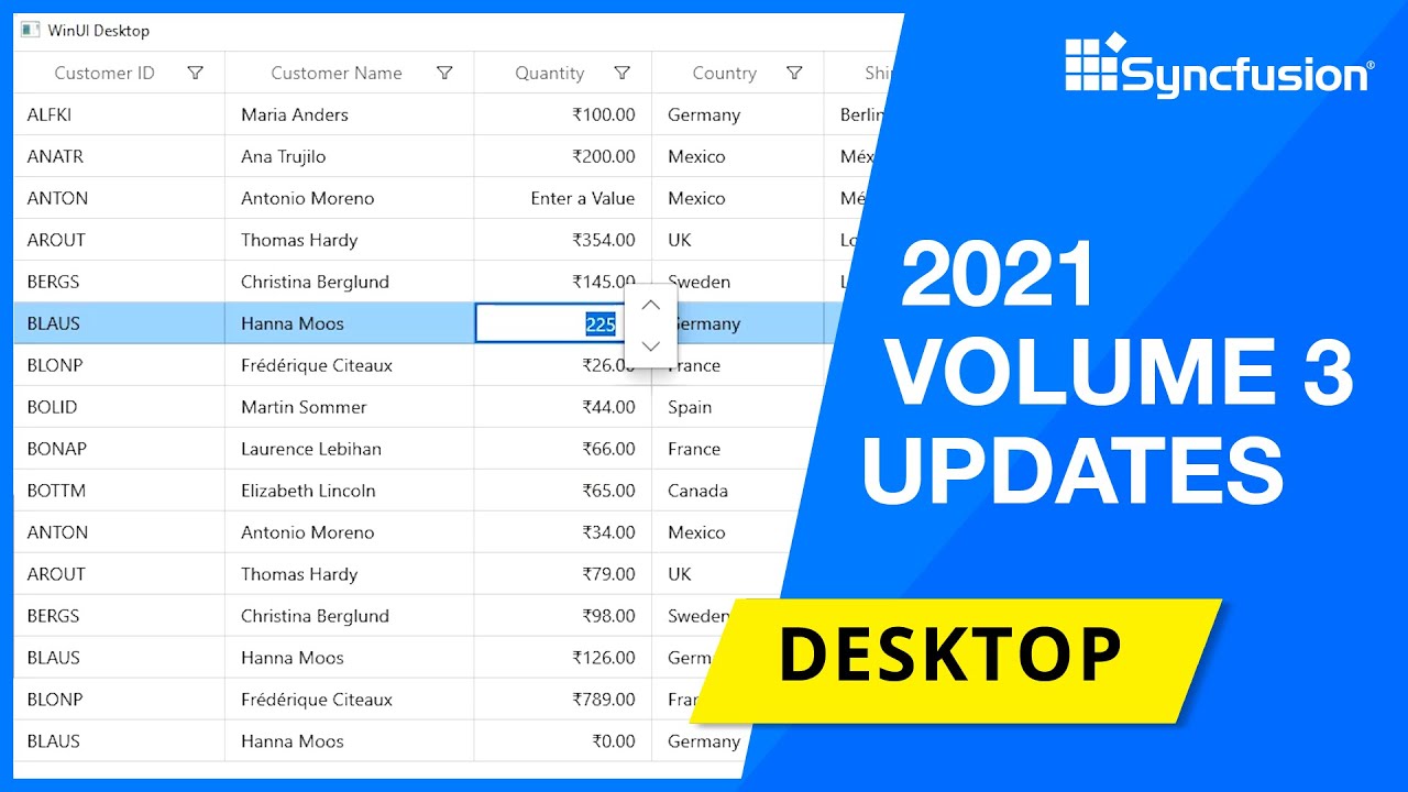 Syncfusion Desktop Updates—2021 Volume 3