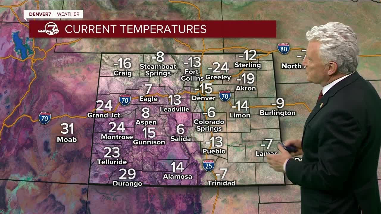 Arctic blast pushes through Colorado, but dangerously cold temperatures still around