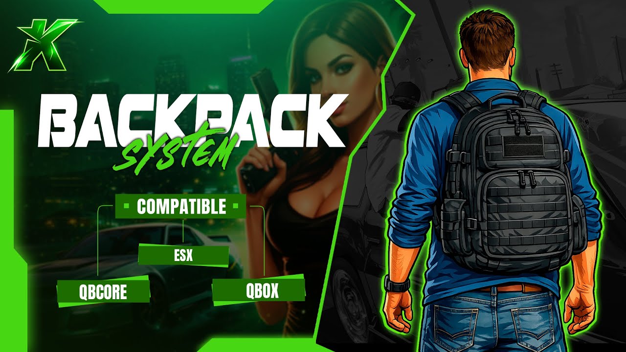 Advanced FiveM Backpack Script | Full Extras, PIN & Multiple Backpacks | FiveM Script