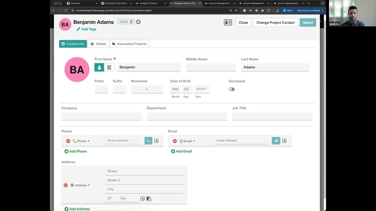 ERE Data in Filevine, Automatically: Chronicle's Native Integration
