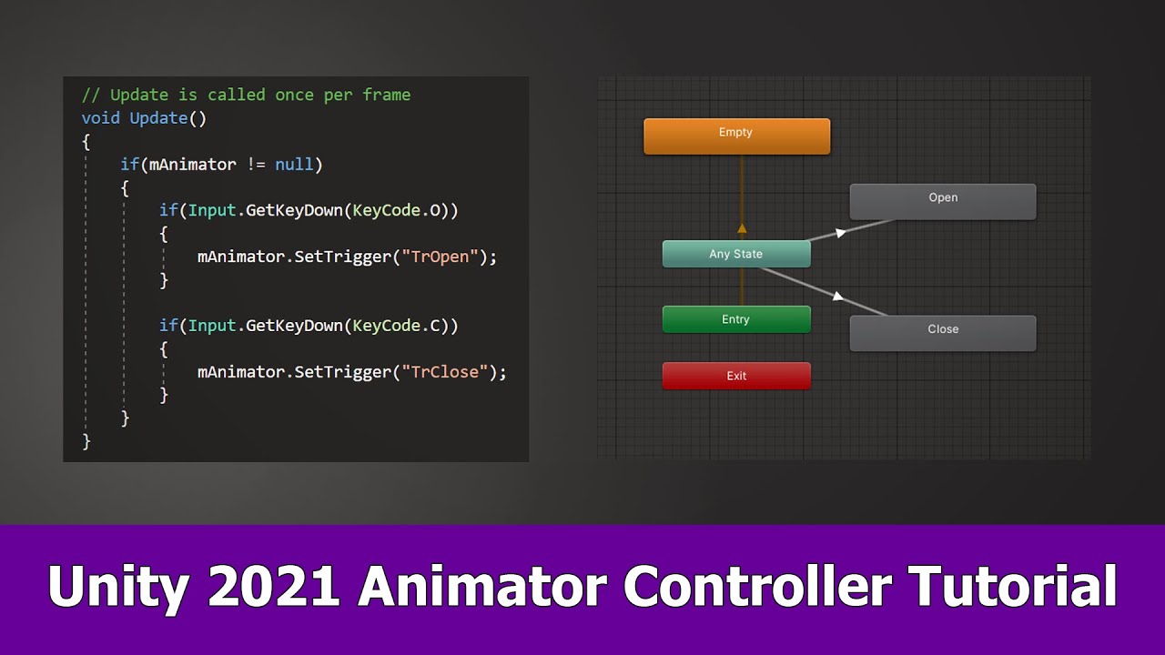 Unity 2021 Animator Controller Beginner Tutorial