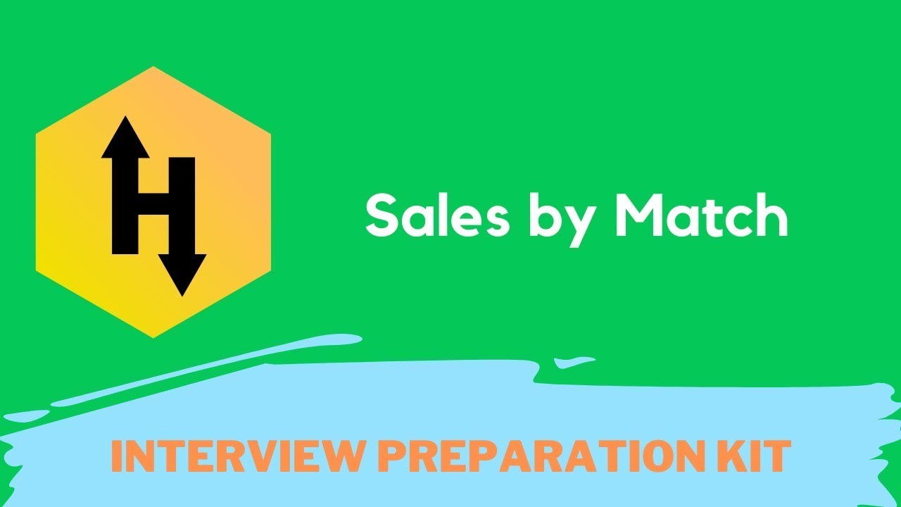 HackerRank Sales by Match problem solution in Python Programming | Interview Preparation Kit