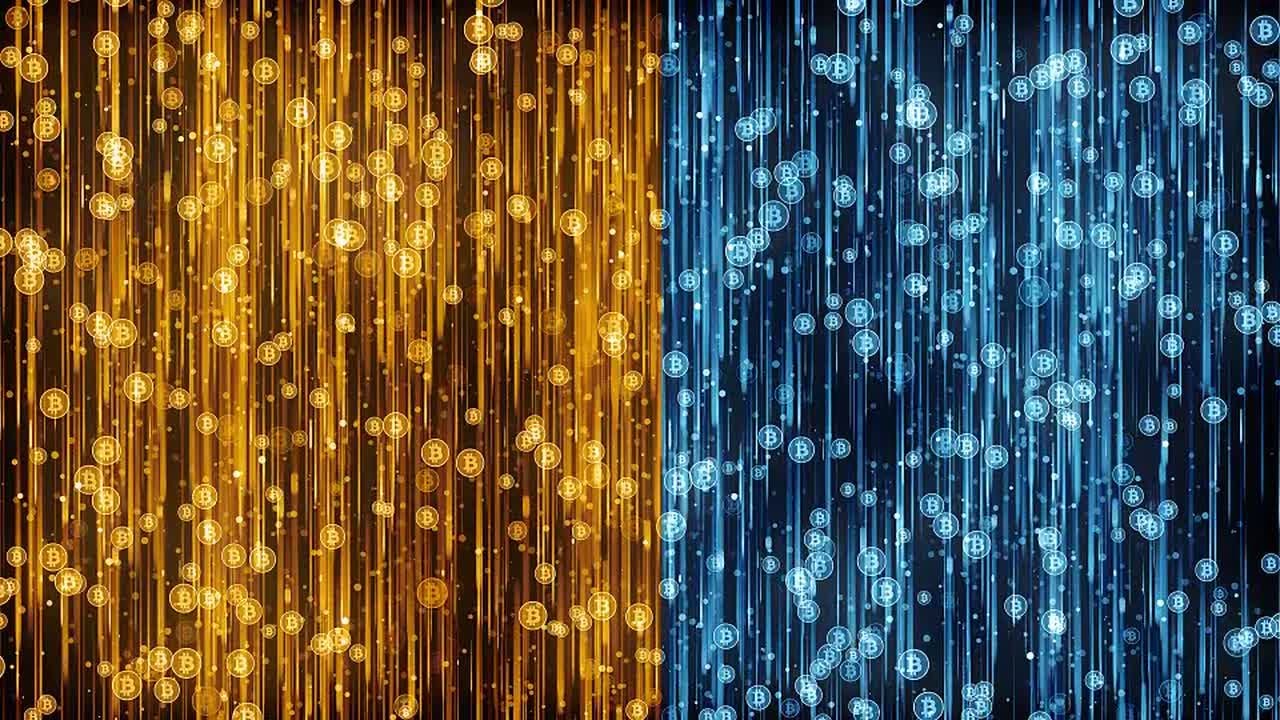Bitcoin Mining Backgrounds Motion Graphics