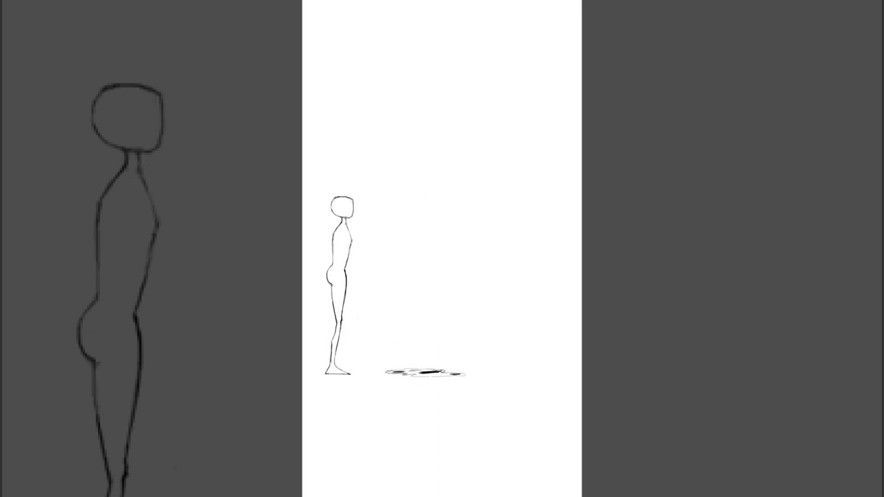 Body Mechanics 2d Animation Practice In #roughanimator On The Ipad #shorts