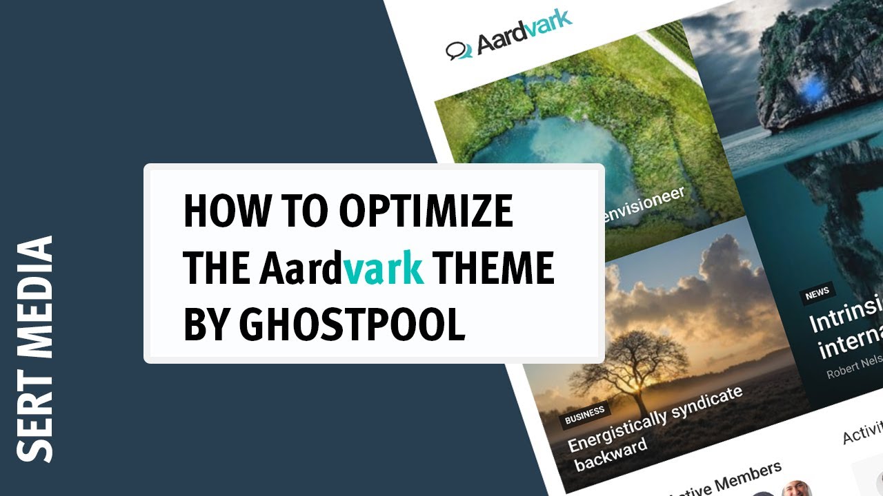 How To Optimize the Aardvark WordPress Theme by Ghostpool - Aardvark Theme by Ghostpool 2020