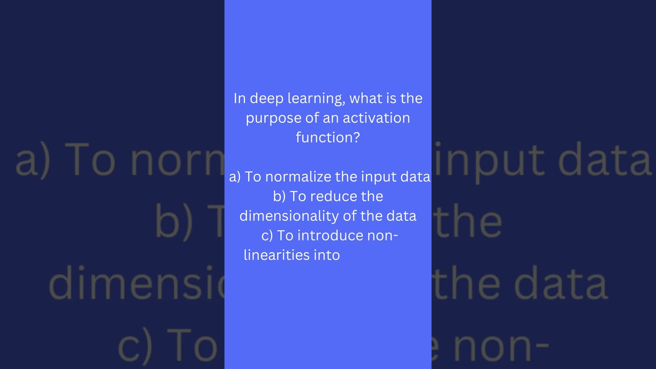 Activation Function in Deep Learning