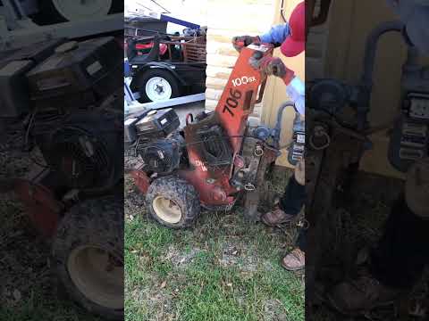 Fiber Burying With Plow - 100sx Ditch Witch