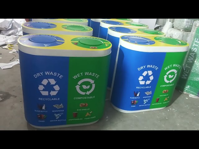 Fiber Dustbin - Fiber Duo Dustbin Manufacturer from New Delhi