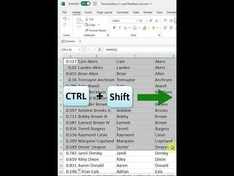 Randomize your list in Excel quickly and easily!
