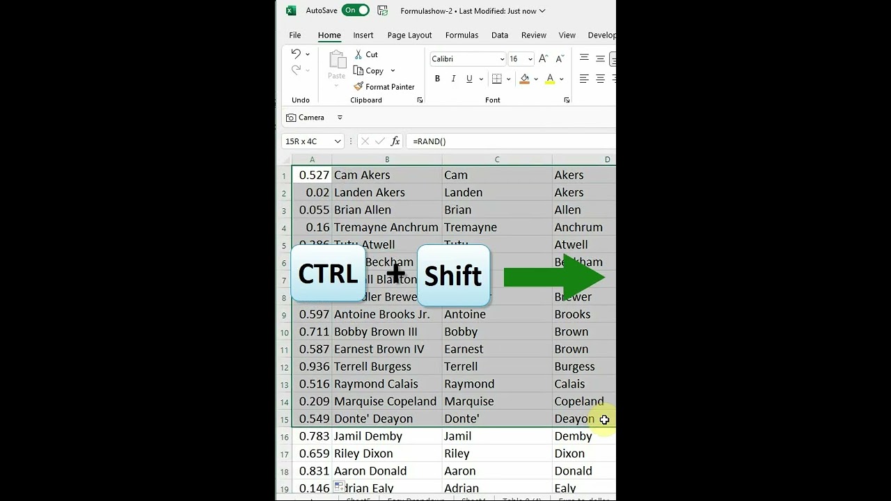 Randomize your list in Excel quickly and easily!