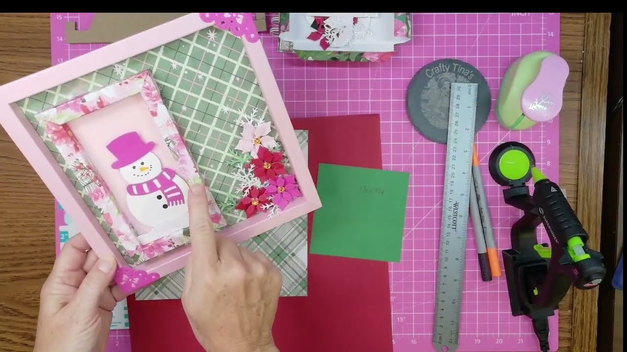 Shadow Box Punch Board.  An 8x8 inch Shadow box.  Create a Shadow Box inside a Shadow Box.