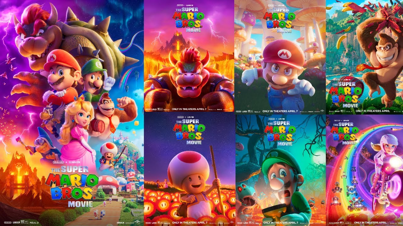 All Super Mario Bros Movie Posters