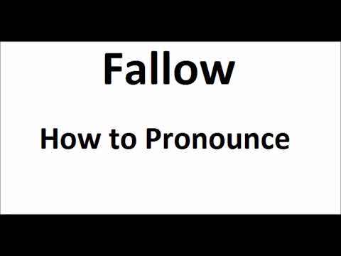 How to pronounce Fallow||How to say Fallow||Fallow Pronunciation||ABDictionary