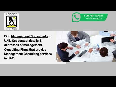 Management Consultants in UAE | Management Consulting Firms