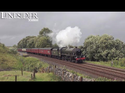 LMS Black 5 & Jubilee In Opposite Directions In Classic Settle & Carlisle Weather