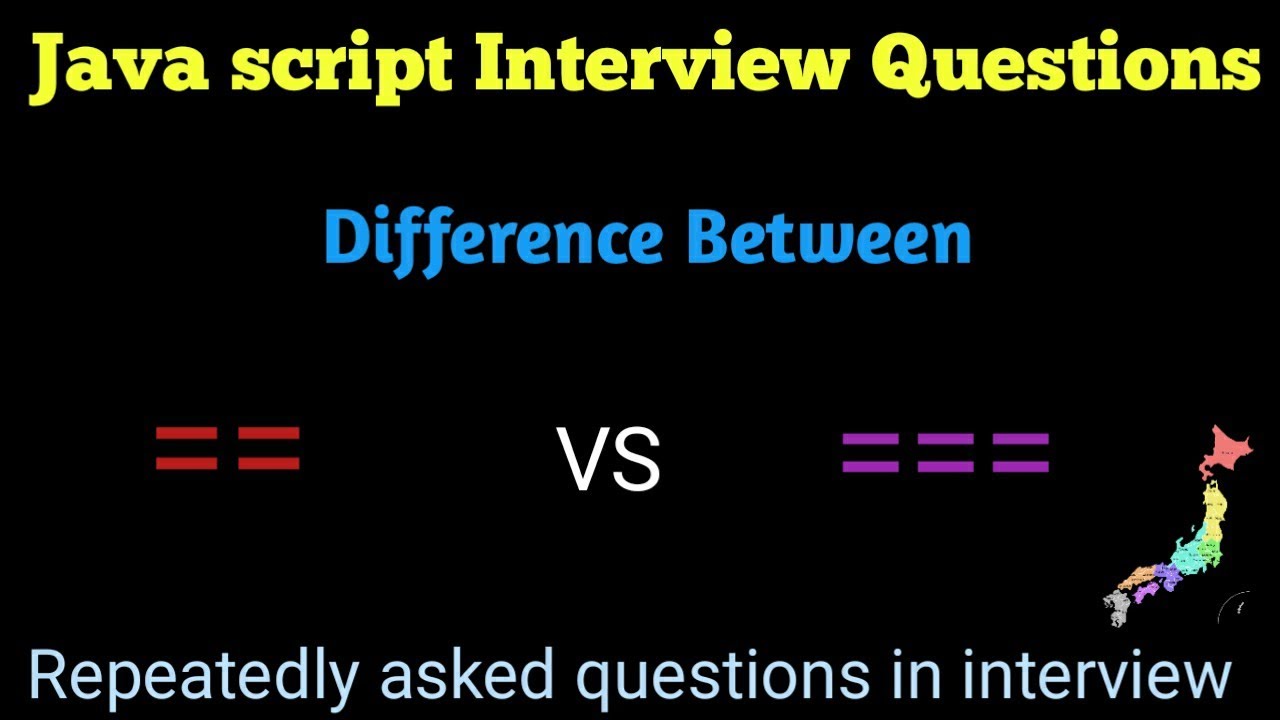 Java script interview question / difference between == and === in java script #javascript