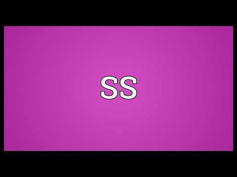 SS Meaning
