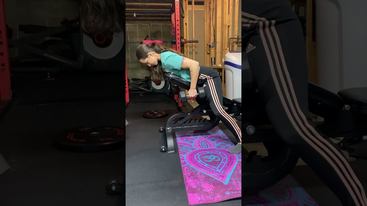 Chest Supported Dumbbell Row Iso Hold