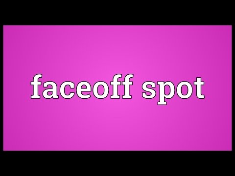 Faceoff spot Meaning