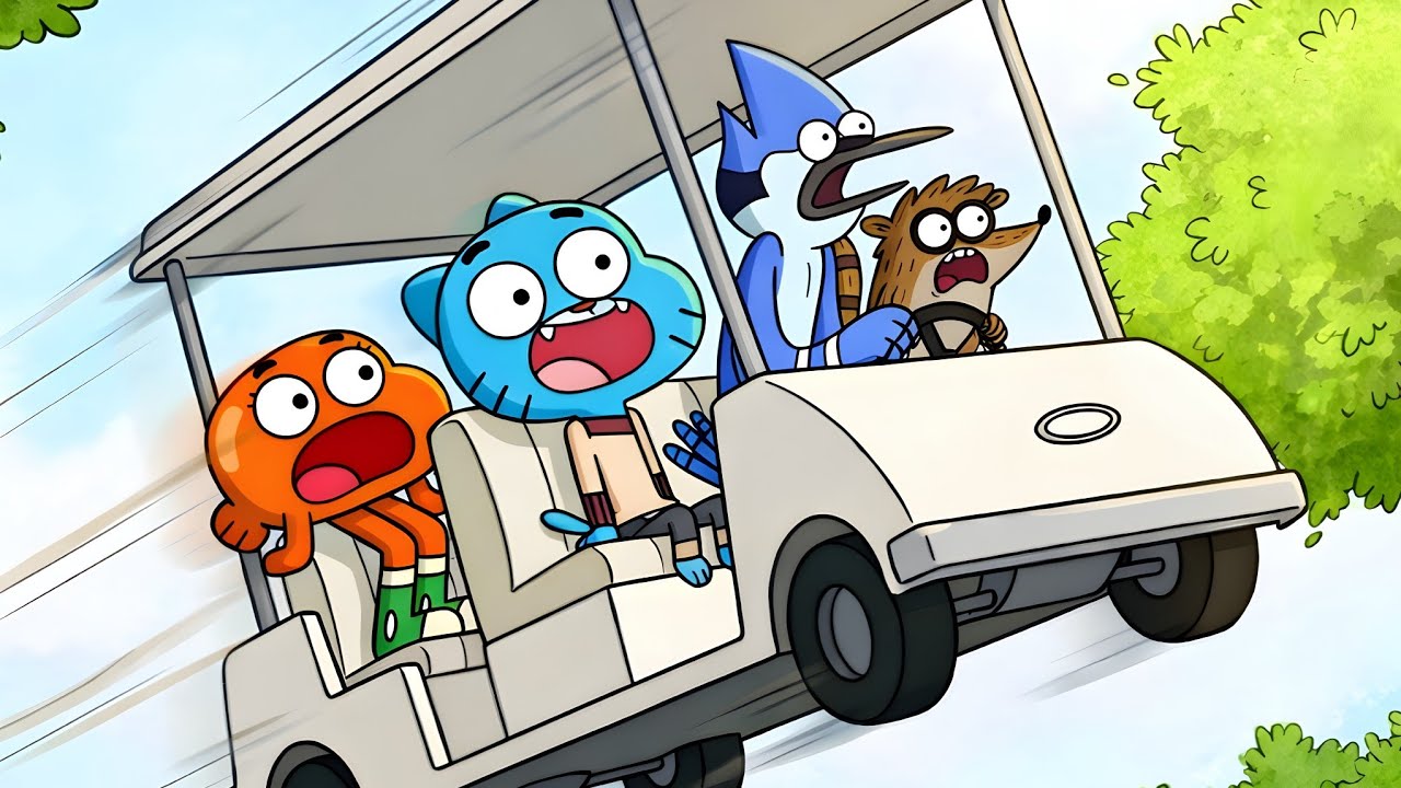 Gumball x Regular Show Crossover (Sora 2) Compilation