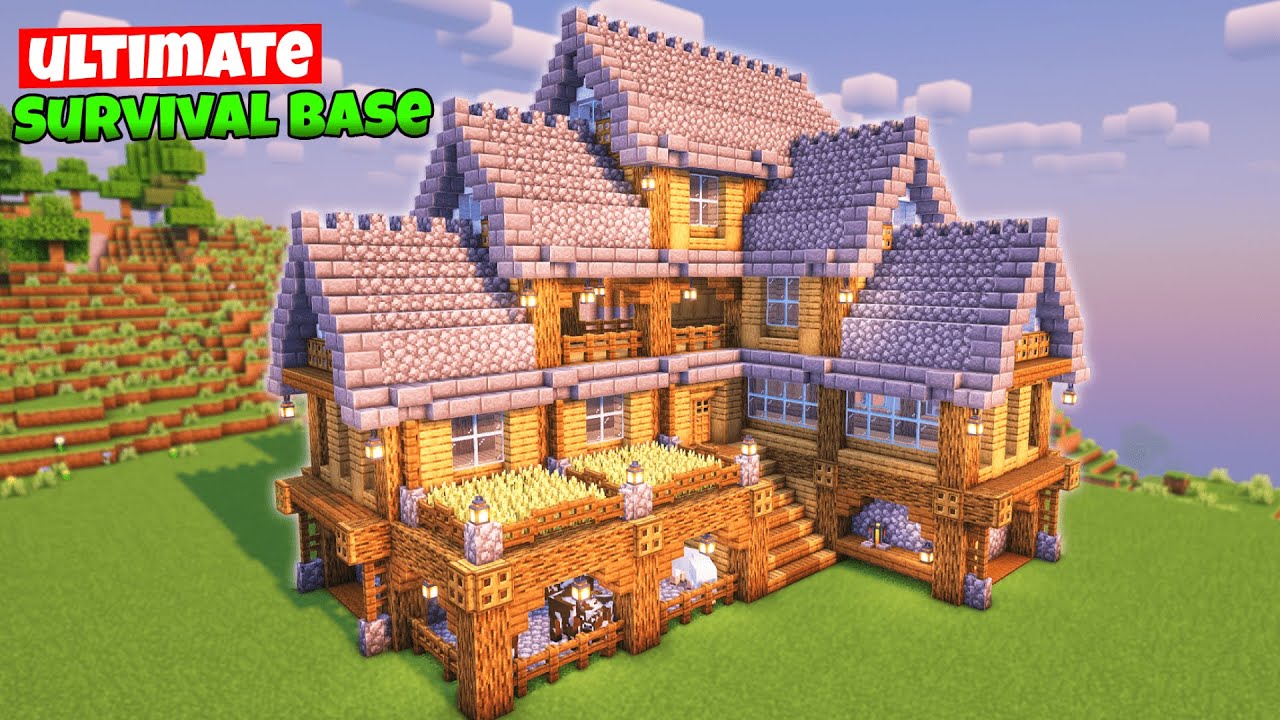 Minecraft Ultimate Survival House Tutorial⚒️ - Minecraft Builders