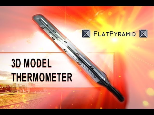 Thermometer 3D Model - FlatPyramid
