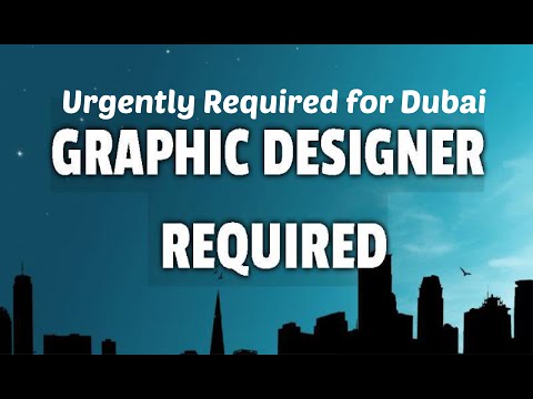 Urgent Required || We Are Hiring || Jr. Motion Graphics Designer || Dubai UAE || Jobs 2020