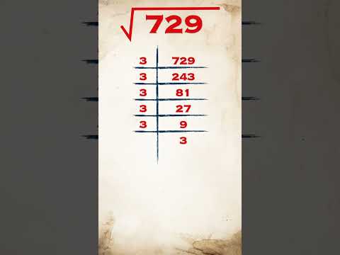 Square Root of 729 | 729 ka vargmul | #shorts #viral #trending #squareroot #publicmaths #math