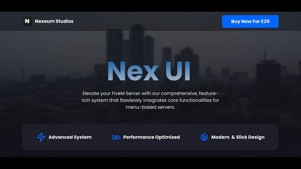 Nex UI - FiveM Releases - Cfx.re Community