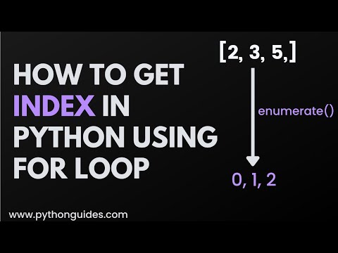 How to Get Index in Python Using For Loop | Python enumerate() | Python range() Function