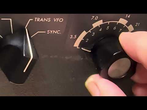 Collins 32S-1 transmitter. On foreign PS Congratulations we have some plate current on most bands.