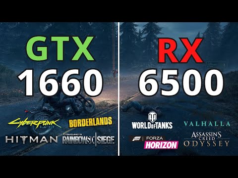 GTX 1660 VS RX 6500 XT - TEST IN 12 GAMES
