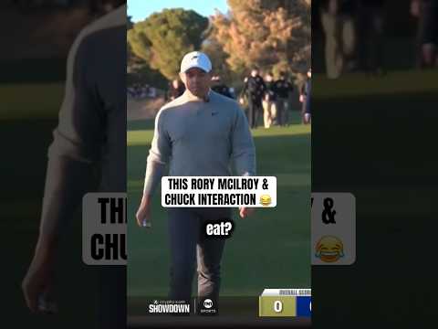 Rory had to take a shot at Chuck but gave insight to staying energized on the course ⛳️ @ATT