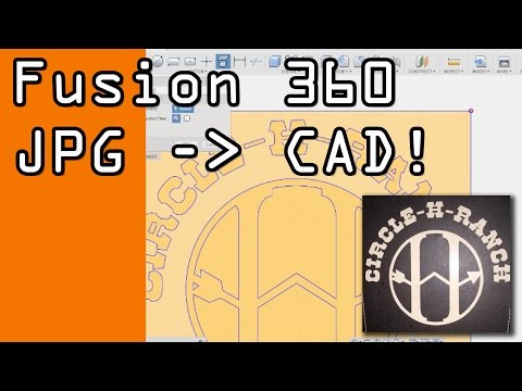 Coverting JPG Photo to Fusion 360 to Plasma Cut! FF45