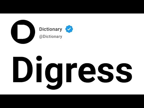 Digress Meaning In English