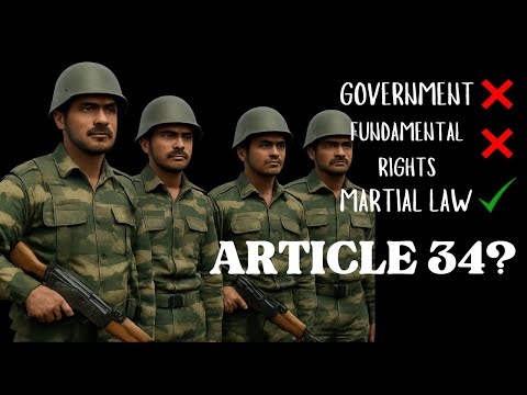 What is Article 34 of Indian Constitution l Legal Reasoning l CLAT 2022 l