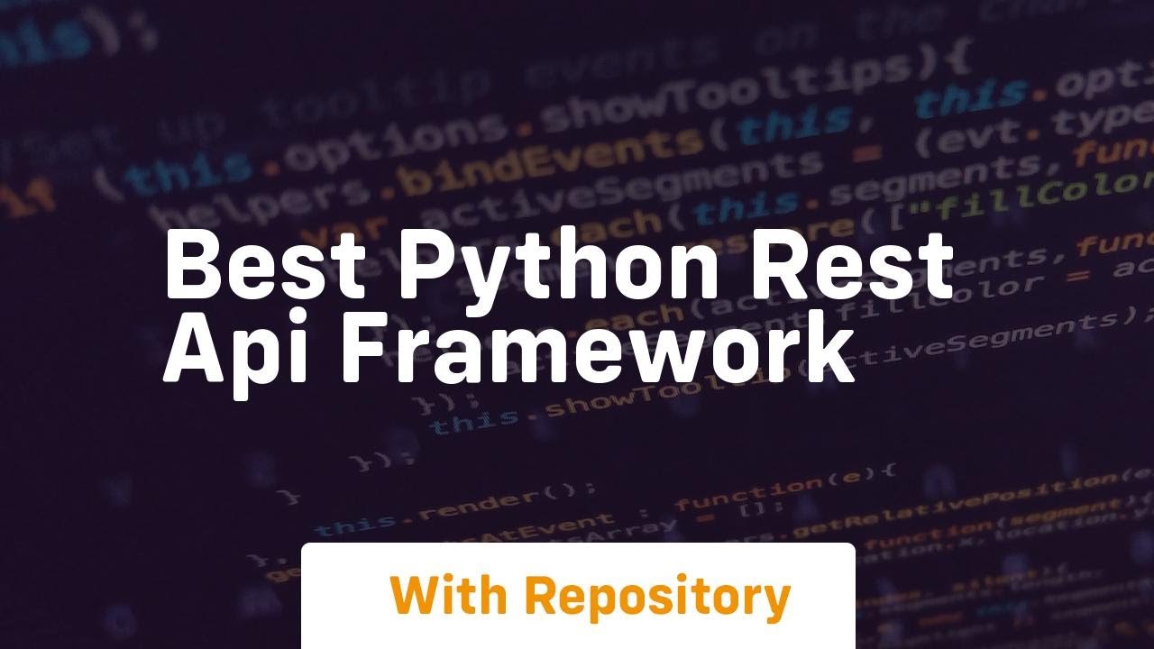best python rest api framework