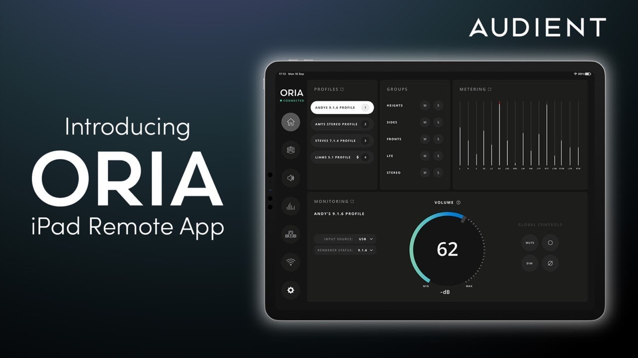 Introducing the ORIA iPad Remote App