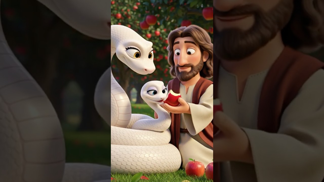 Jesus saved the poor baby white snake 🐍 from the devil's 😈 golden temple #jesus #fe #amen