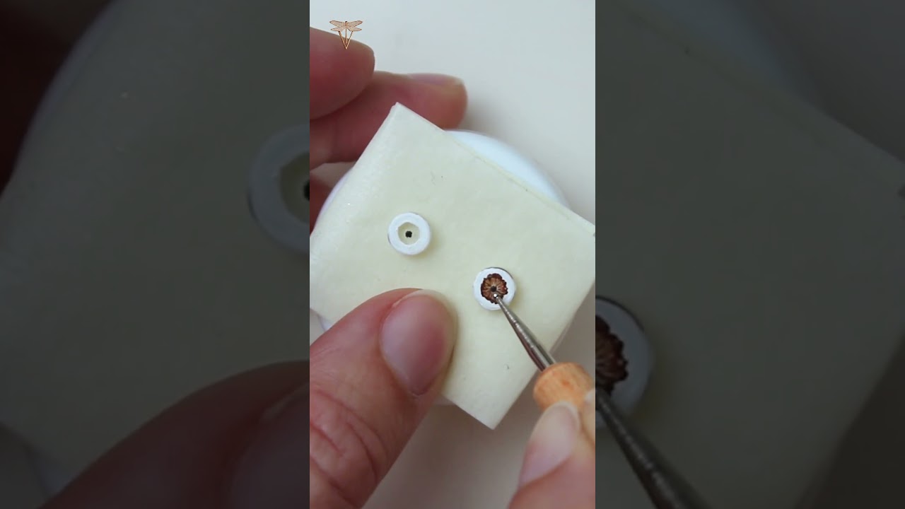 How to make tiny follow-me eyes for art dolls